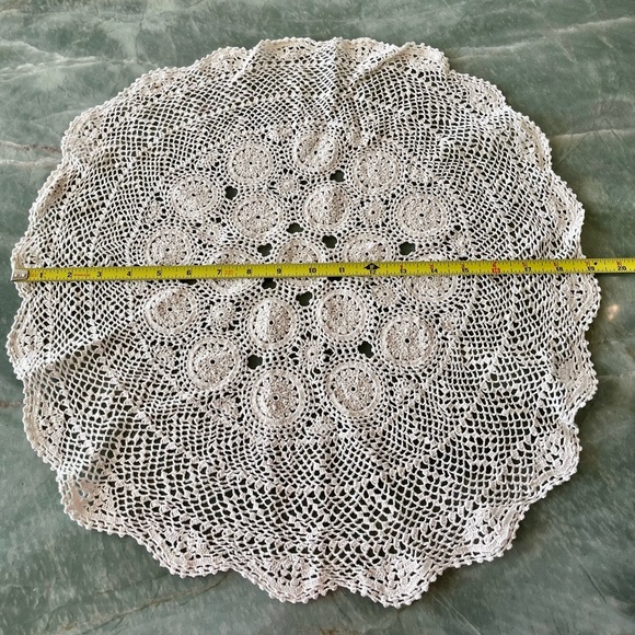 Dining | Crochet Round Handmade Table Linen | Poshmark